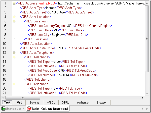 Using Altova Tools To Work With Xml Data In The Sql Azure Cloud Altova Blog